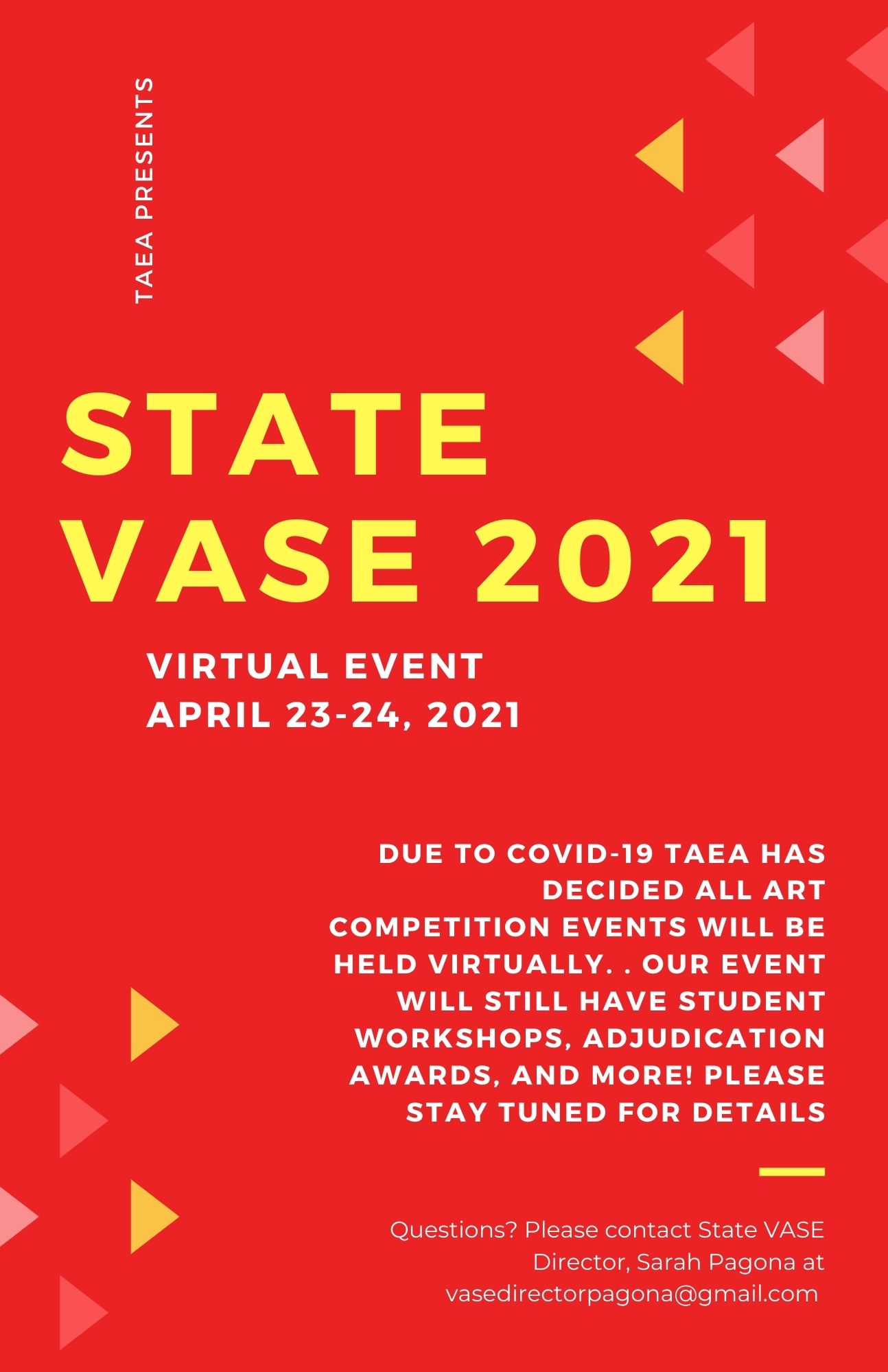 TAEA - Visual Arts Scholastic Event - Welcome to State VASE